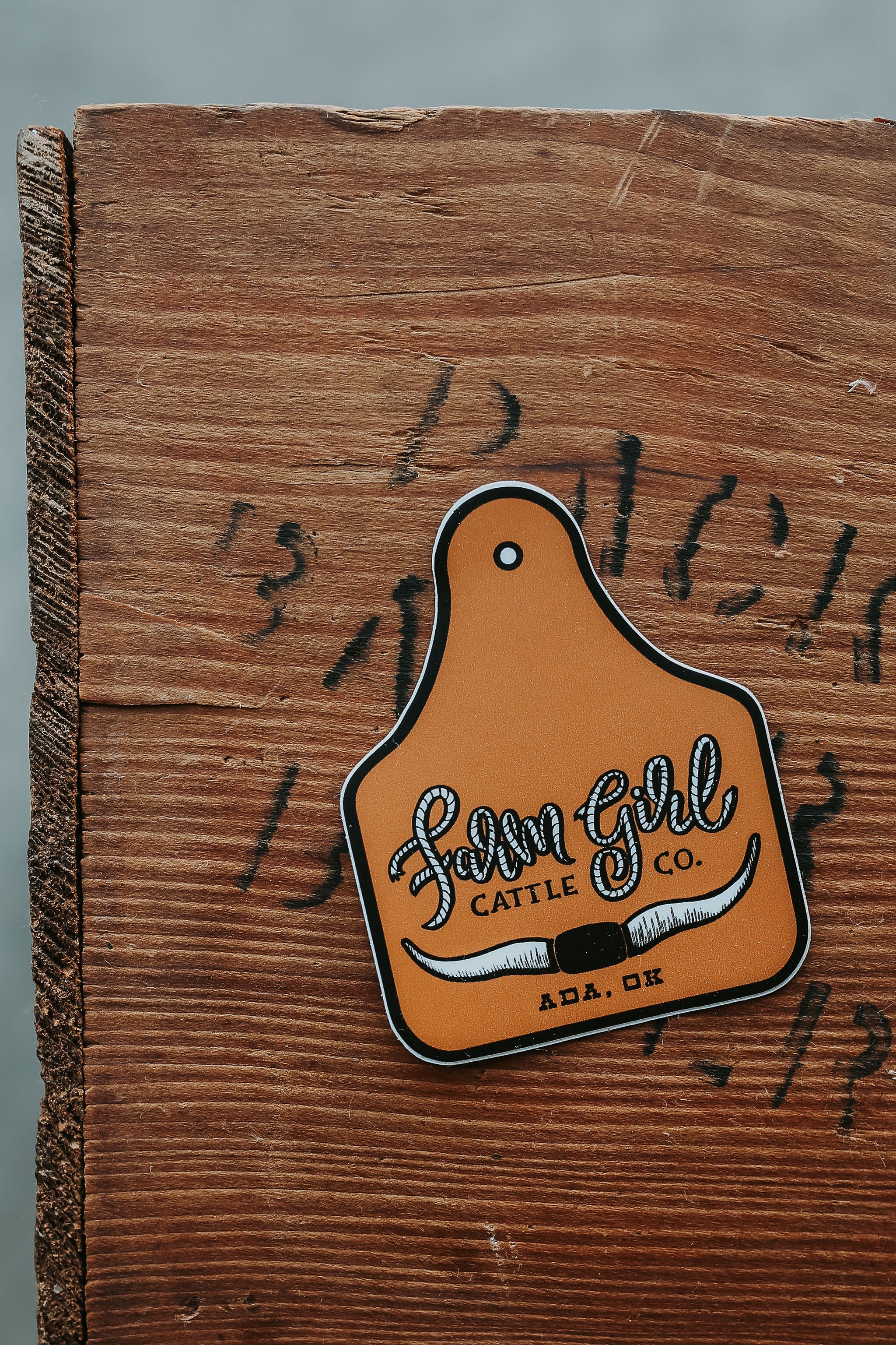 Farm Girl Cattle Co. Logo Ear Tag Sticker | Farm Girl: Rural Boutique ...